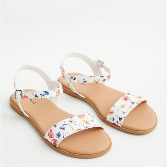 torrid | Shoes | Torrid Floral Sandals Size 3ww | Poshmark